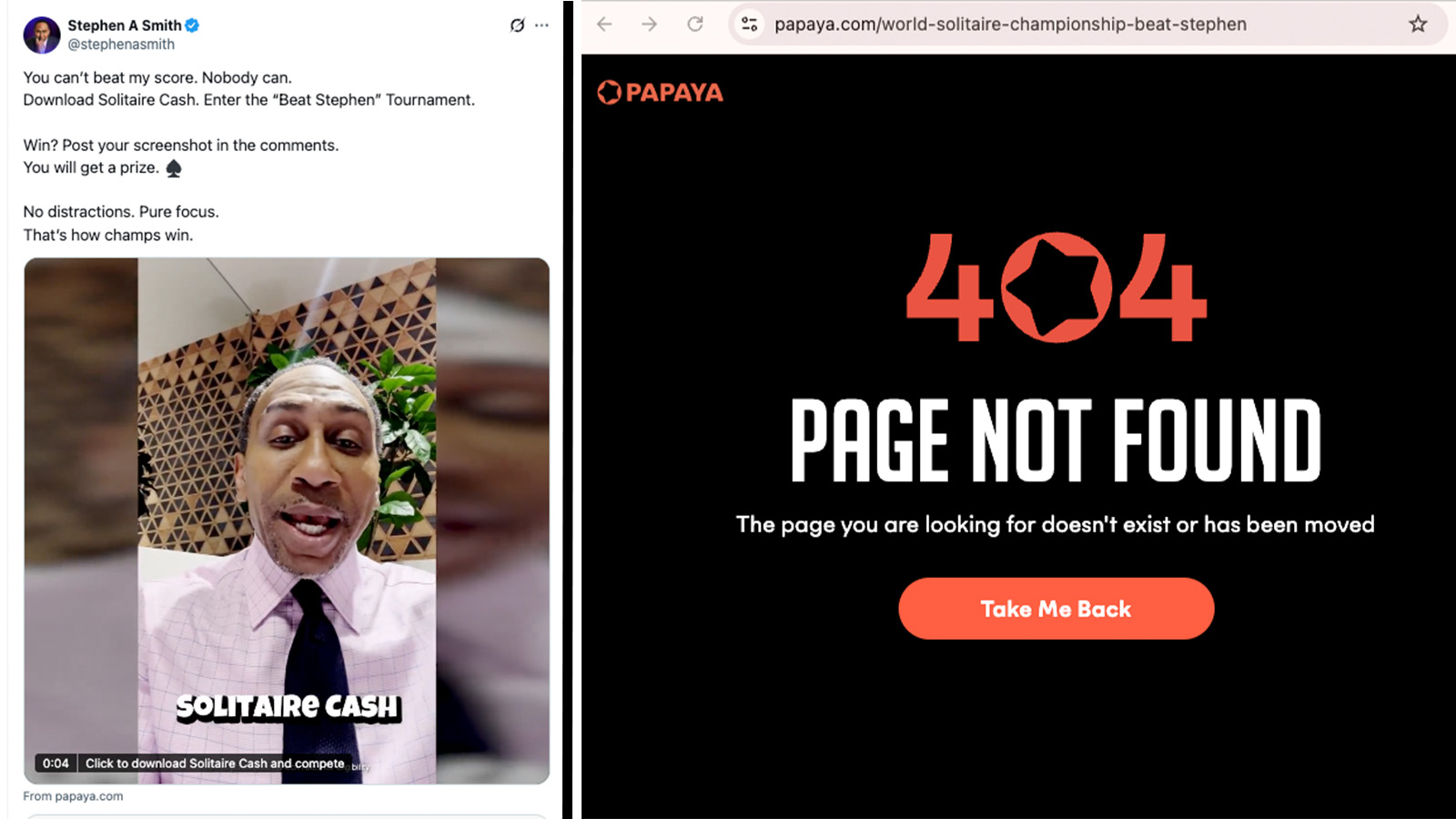 "Beat" Stephen A. Smith Page No Longer Exists On Solitaire Gaming ...